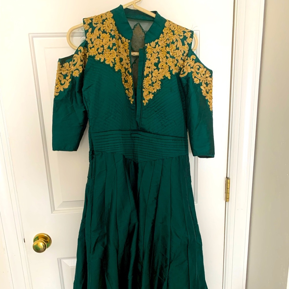 Forest Green Stunning Indian Gown - Gem